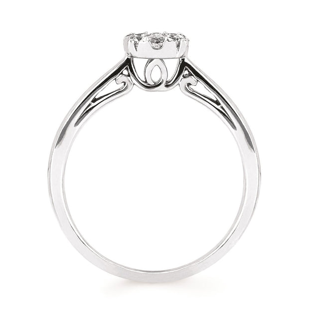 Enclosed Halo Diamond Ring – Watson Jewelers